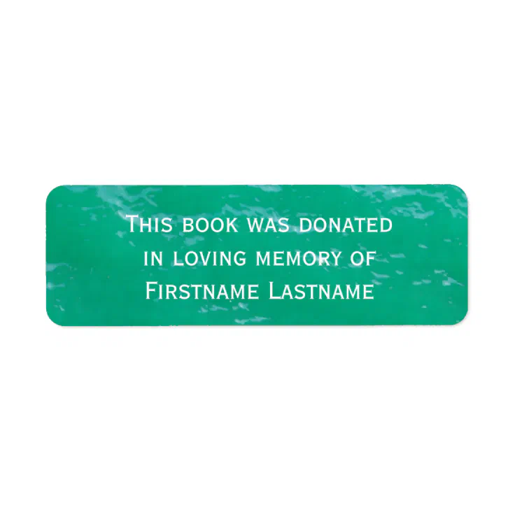Book Donation Sticker Water | Zazzle