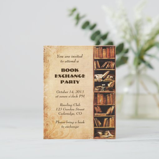 Book Exchange Invitation | Zazzle