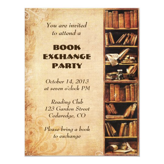 Book Exchange Invitation | Zazzle.com