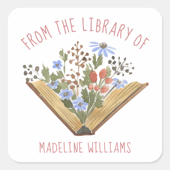 Book From the Library Of Bookplate Label | Zazzle