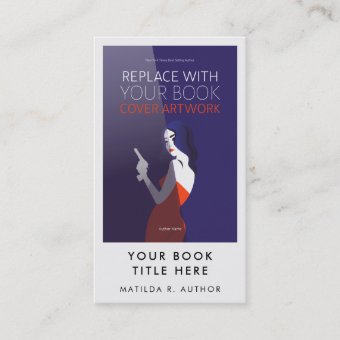 Book Launch | Author Promotional Cover Artwork Business Card | Zazzle