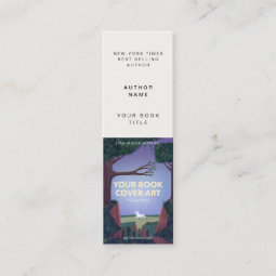 Book Launch Author Promotional Mini Bookmark Card | Zazzle
