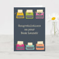 Book Launch Congratulations Custom Typewriters Card | Zazzle