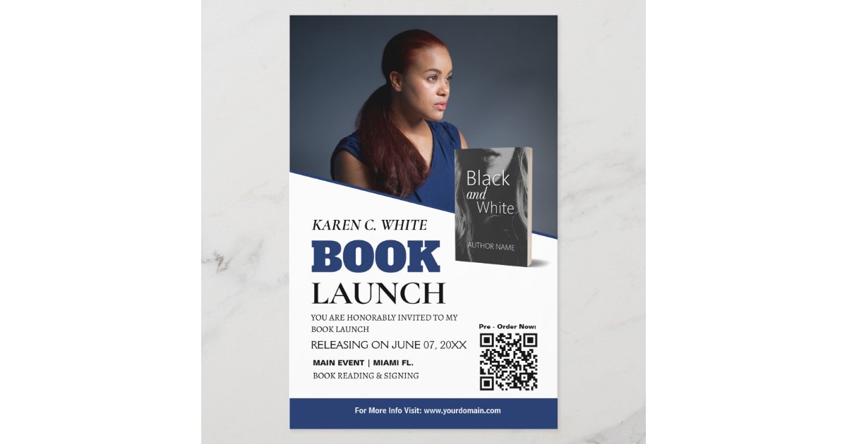 Book Launch Custom Flyer | Zazzle