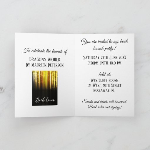 Book Launch Invitation | Zazzle