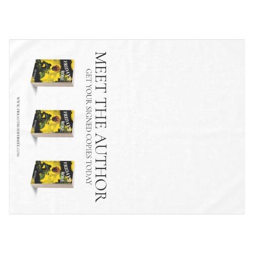 Book Launch Meet the Author Tablecloth | Zazzle