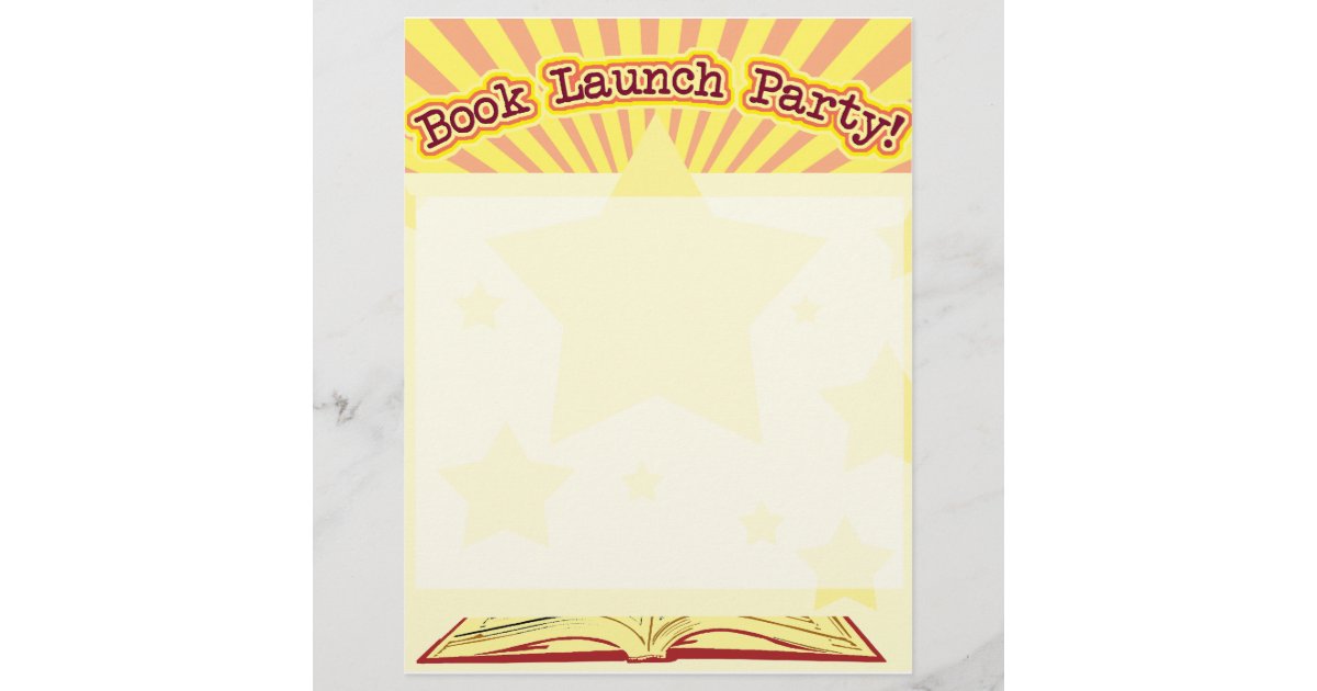 Book Launch Party Flyer | Zazzle