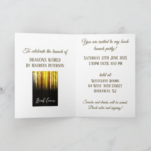 Book Launch Party Invitation | Zazzle