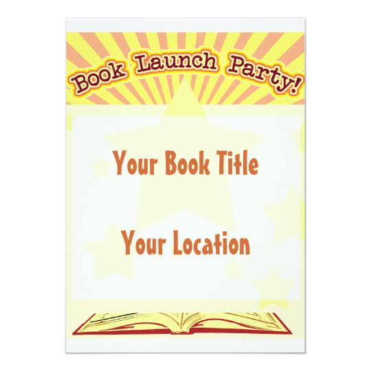 Book Launch Party Invite | Zazzle.com