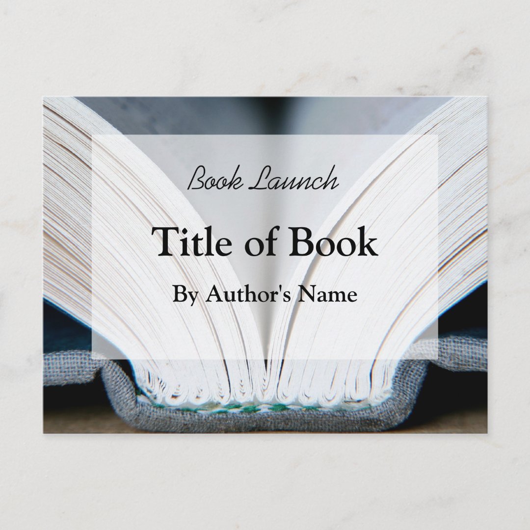 Book Launch Postcard | Zazzle