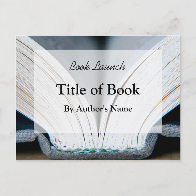 Book Launch Postcard | Zazzle