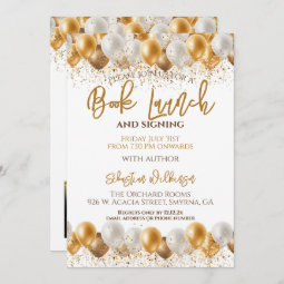 Book Launch Signing Party Invitation | Zazzle