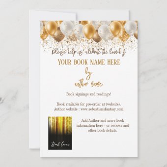 Book Launch Signing Party Invitation | Zazzle