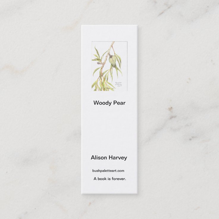 Book mark Woody Pear Mini Business Card | Zazzle