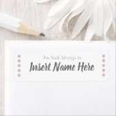 Book Name Label | Zazzle