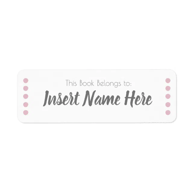Book Name Label | Zazzle