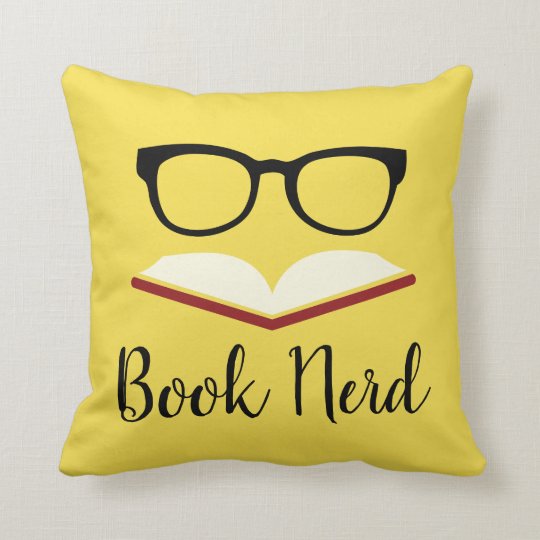 Book Nerd Throw Pillow | Zazzle.com