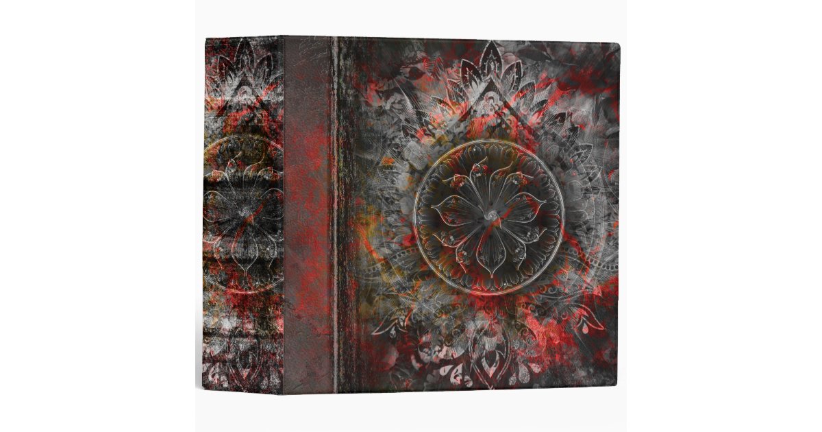 Book of Dark Alchemy Ancient Tome 3 Ring Binder | Zazzle
