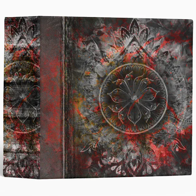 Book of Dark Alchemy Ancient Tome 3 Ring Binder | Zazzle