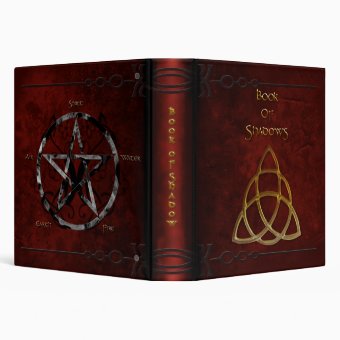 Book of Shadows 3 Ring Binder | Zazzle