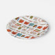 Book pattern paper plates | Zazzle
