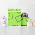Book pattern wrapping paper | Zazzle