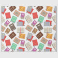 Book pattern wrapping paper | Zazzle