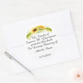 Book Plate In Memoriam Sticker | Zazzle