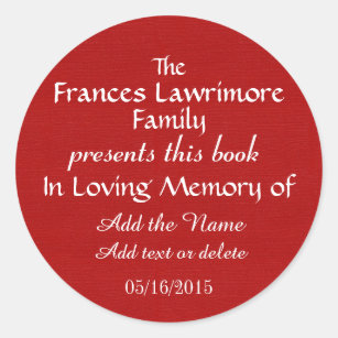 Donation Bookplates & Labels | Zazzle