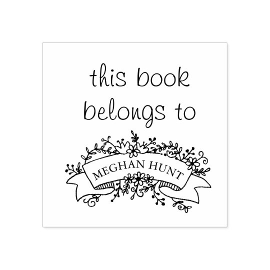 Book Property Personalised Stamp | Zazzle.com
