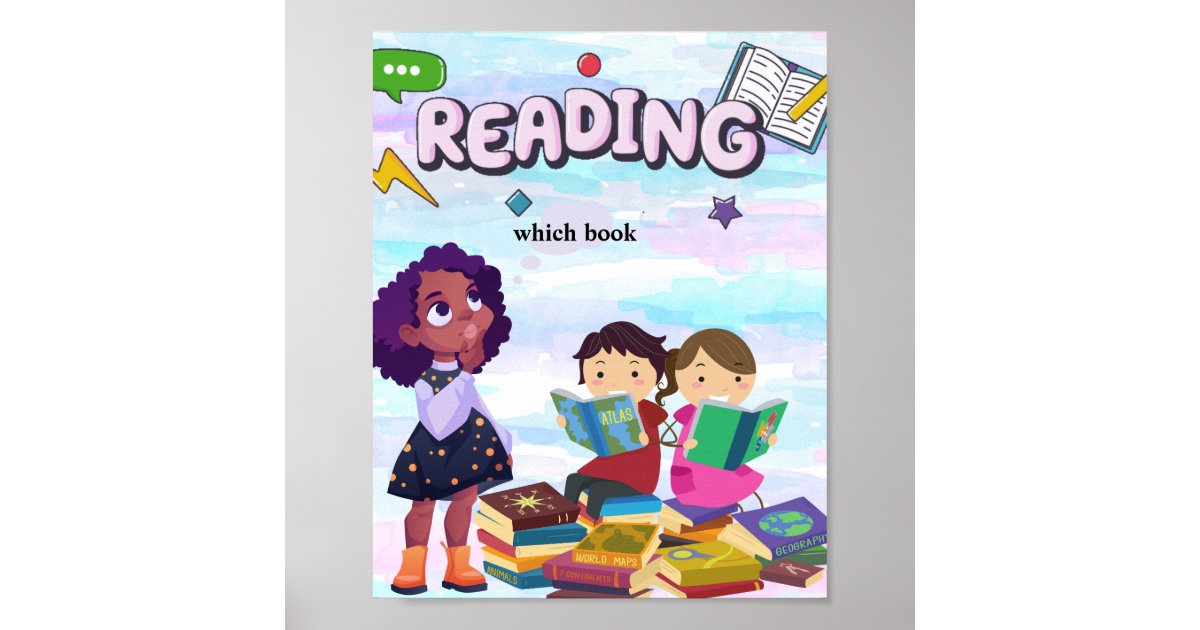 Book Reading Poster | Zazzle