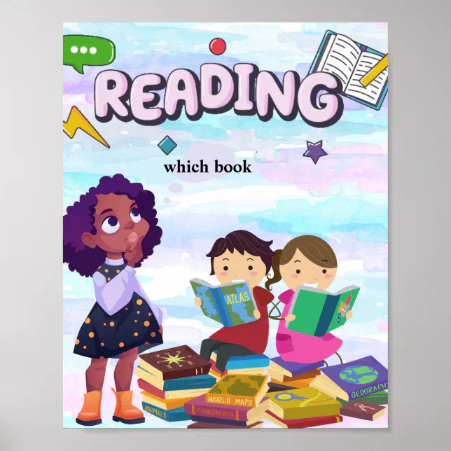Book Reading Poster | Zazzle