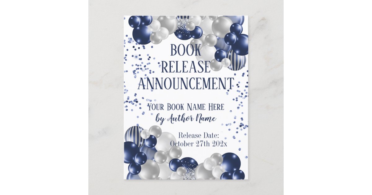 Book Release Announcement Postcard | Zazzle