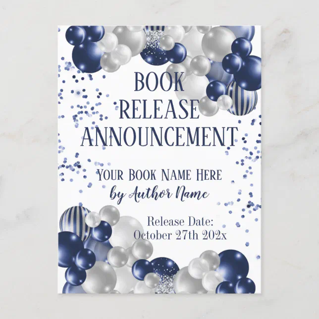 Book Release Announcement Postcard | Zazzle