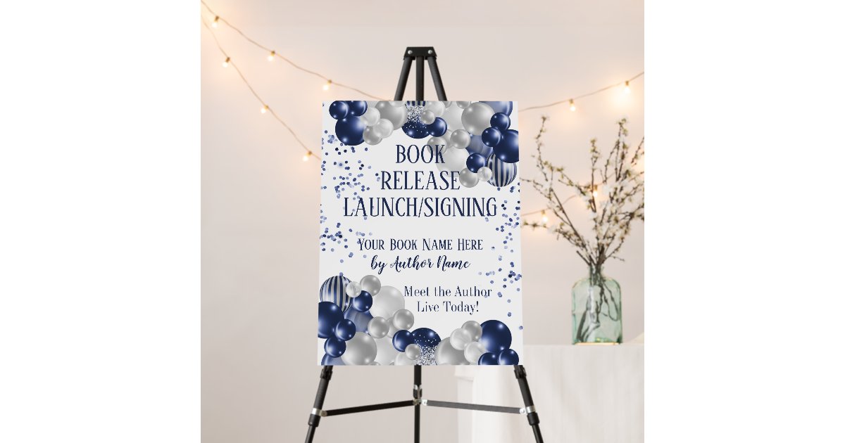 Book Release Launch Signing Party Foam Board | Zazzle
