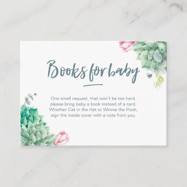 Book Request | Baby Shower Books for baby Card | Zazzle