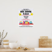 book sale PTA school fundraising poster | Zazzle