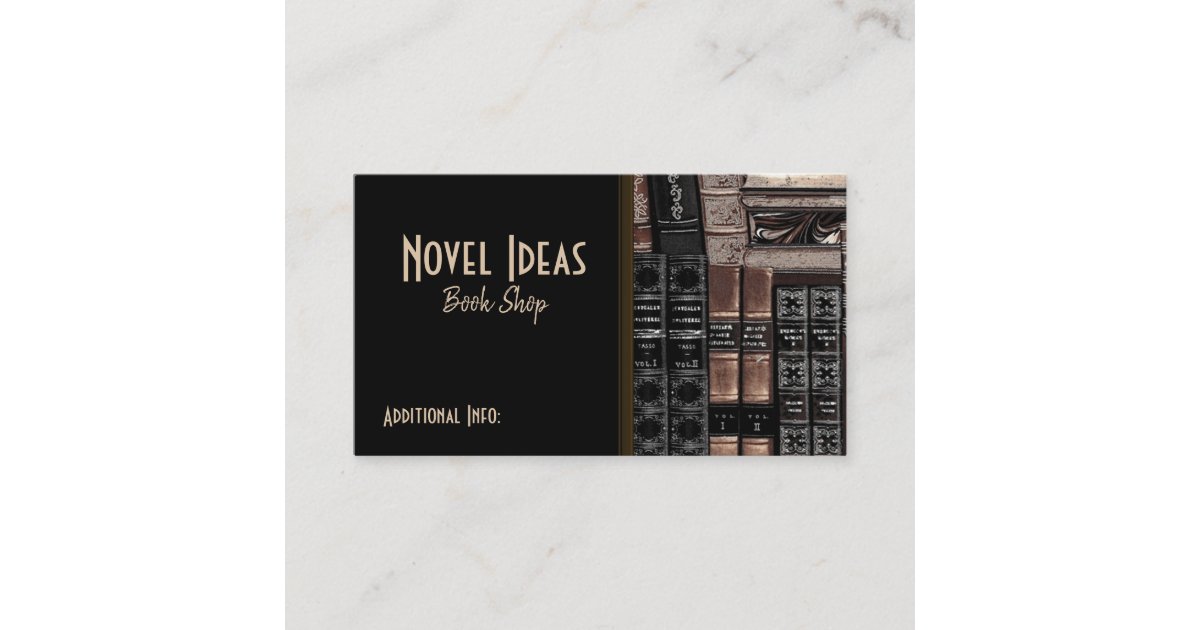 Book Shop Business Card | Zazzle