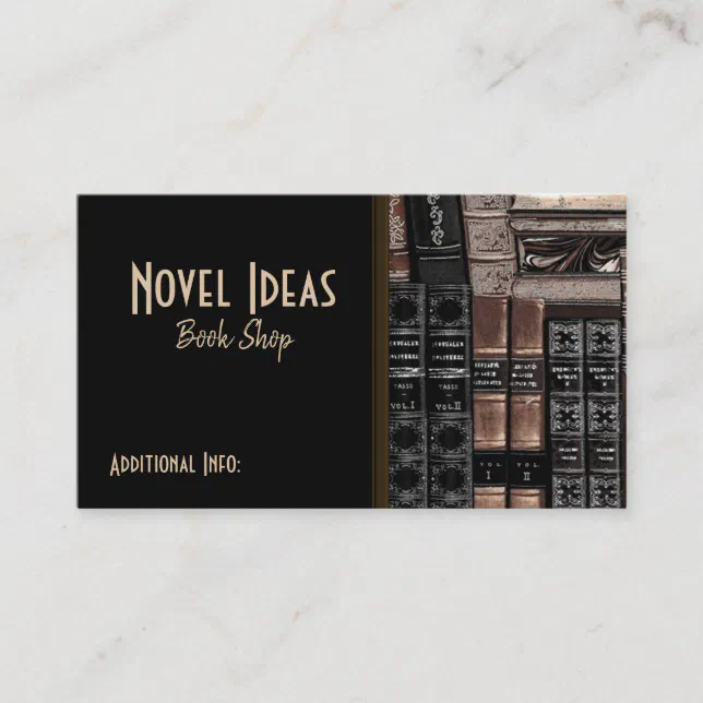 Book Shop Business Card | Zazzle