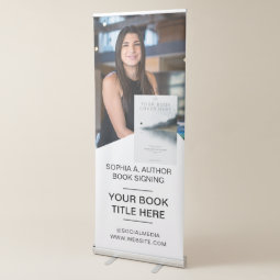 Book Signing Author Book Launch Promotional Retractable Banner | Zazzle