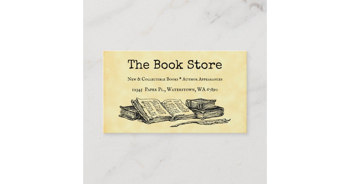 Book Store Custom Customer Discount Card | Zazzle
