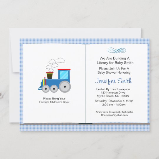 Book Theme Baby Shower Invitation | Zazzle.com