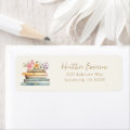 Book Theme Return Address Label | Zazzle