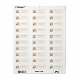 Book Theme Return Address Label | Zazzle