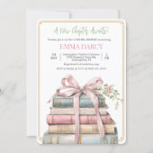 Book Themed Bridal Shower Invitation | Zazzle