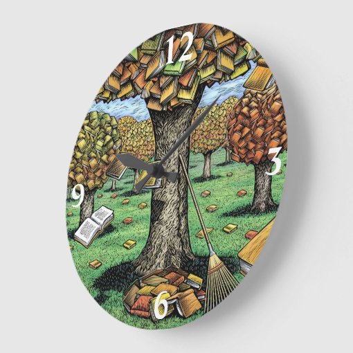 Book Tree Clock | Zazzle
