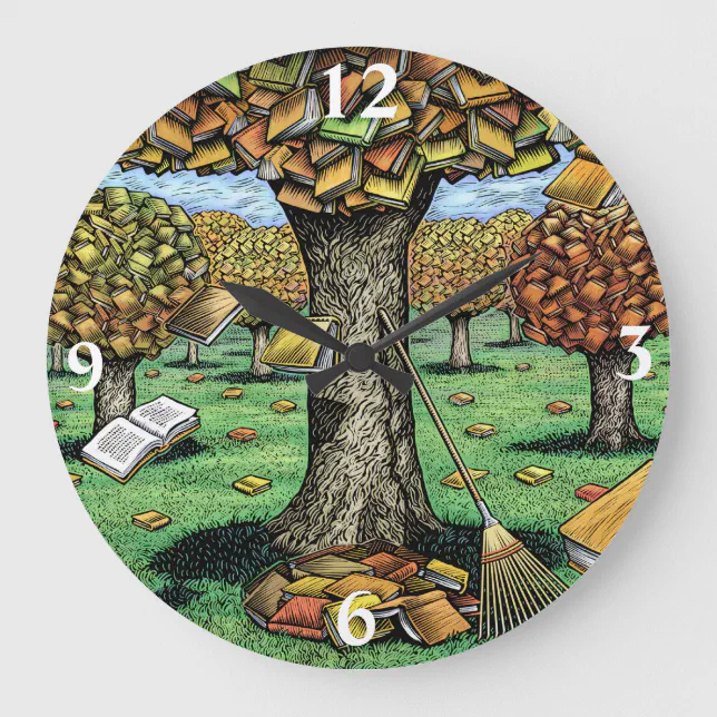 Book Tree Clock | Zazzle