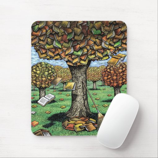 Book Tree Mousepad | Zazzle