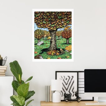 Book Tree Poster | Zazzle