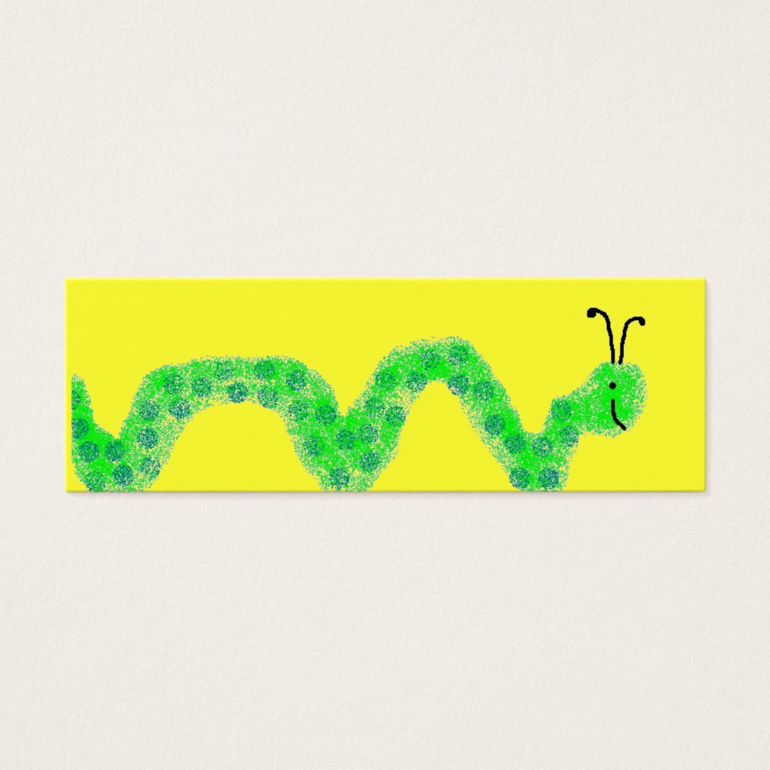 Book Worm Mini Bookmarks | Zazzle